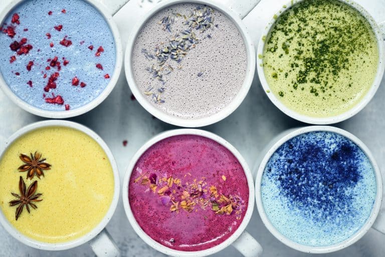 Naturally Colored Lattes 9 Ways (Vegan) | Crowded Kitchen
