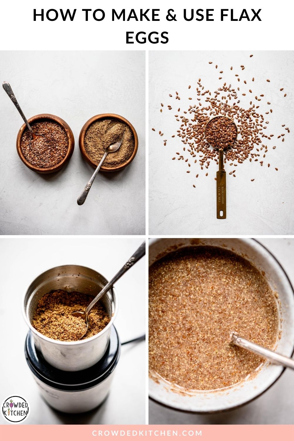 How To Make Flax Eggs (Vegan Baking Tutorial) | Crowded Kitchen