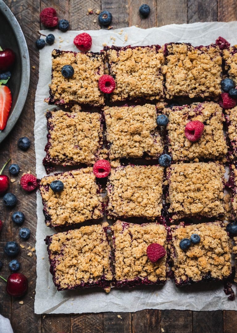 Four Berry Pie Bars (Vegan & Gluten Free) - Crowded Kitchen