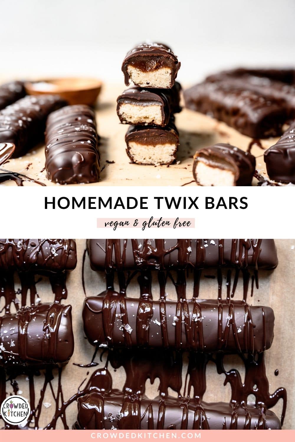 Homemade Twix Bars (Vegan and Gluten Free) - Crowded Kitchen