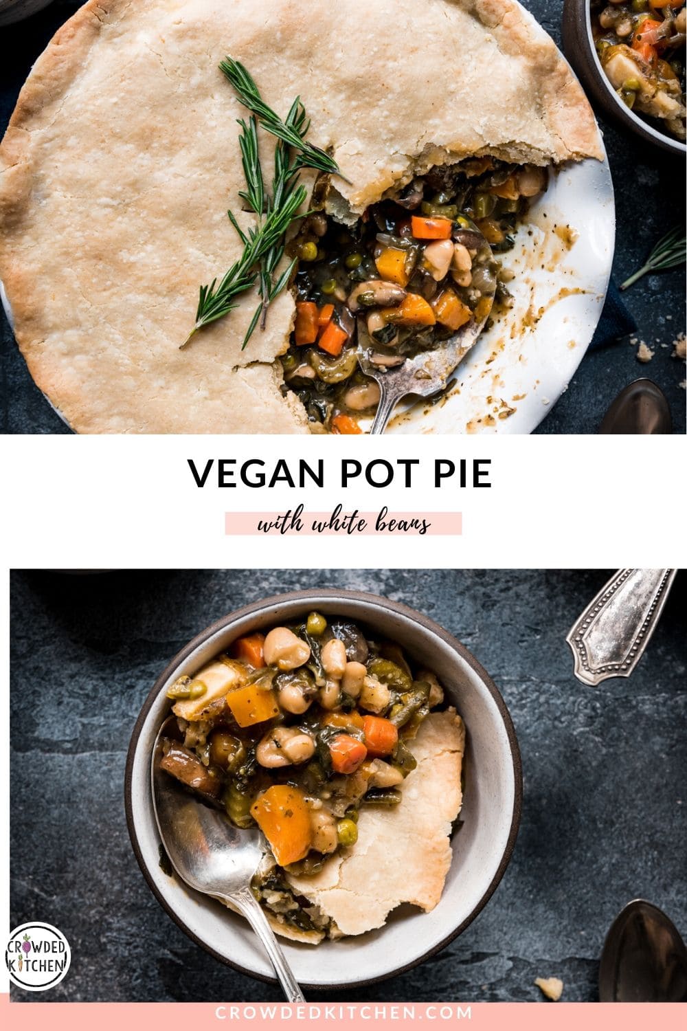 Easy Vegan Pot Pie Recipe | Crowded Kitchen