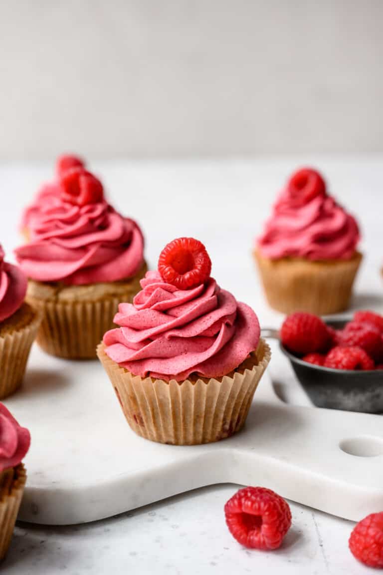 Raspberry Almond Cupcakes (Vegan + Gluten Free) | Crowded Kitchen