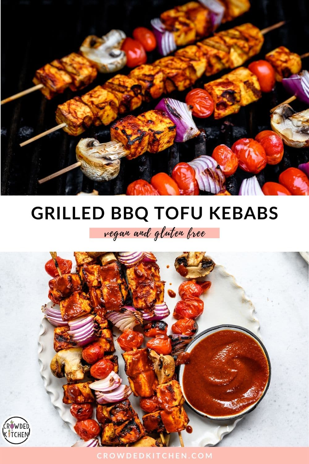 Grilled Barbecue Tofu Skewers (Easy) - Crowded Kitchen