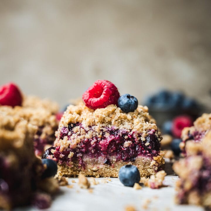 Four Berry Pie Bars (Vegan & Gluten Free) - Crowded Kitchen