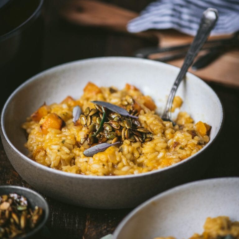 Vegan Beet Risotto | Crowded Kitchen