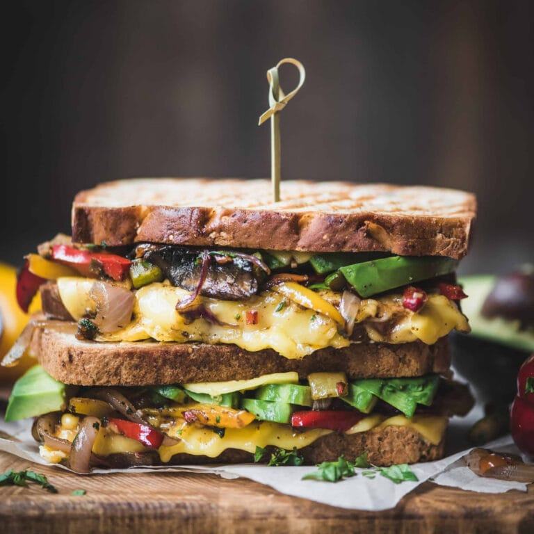 Portobello Mushroom Panini (vegan & gluten-free) | Crowded Kitchen