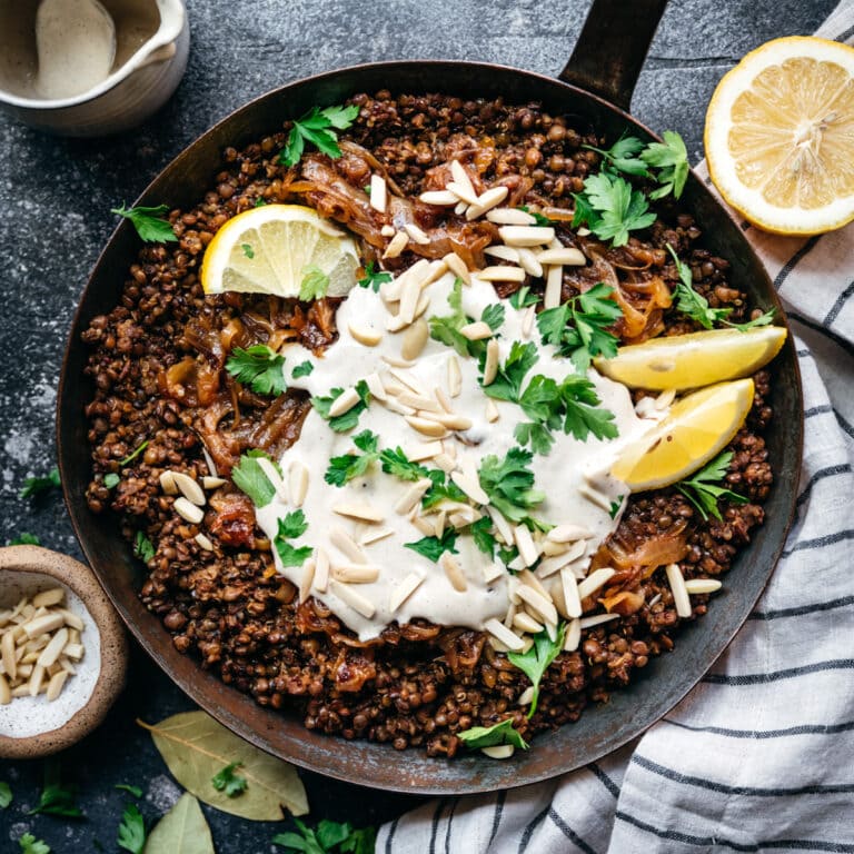 Mujadara: Lentils and Quinoa with Caramelized Onions - Crowded Kitchen