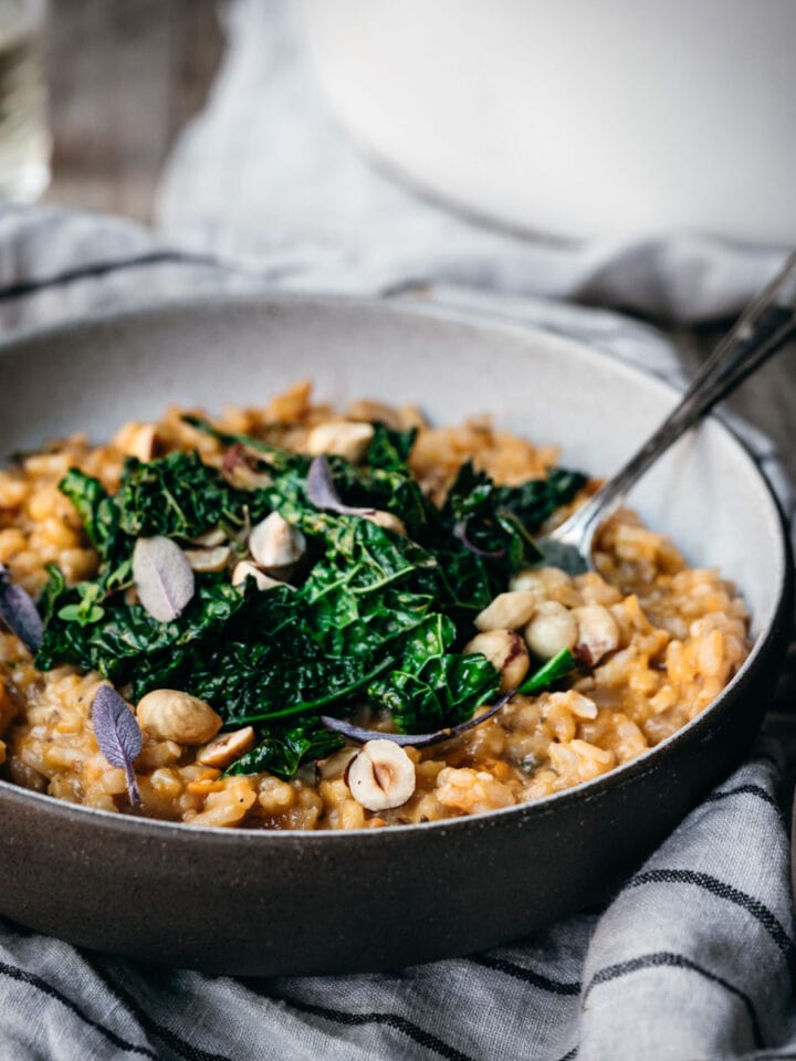Vegan Beet Risotto - Crowded Kitchen