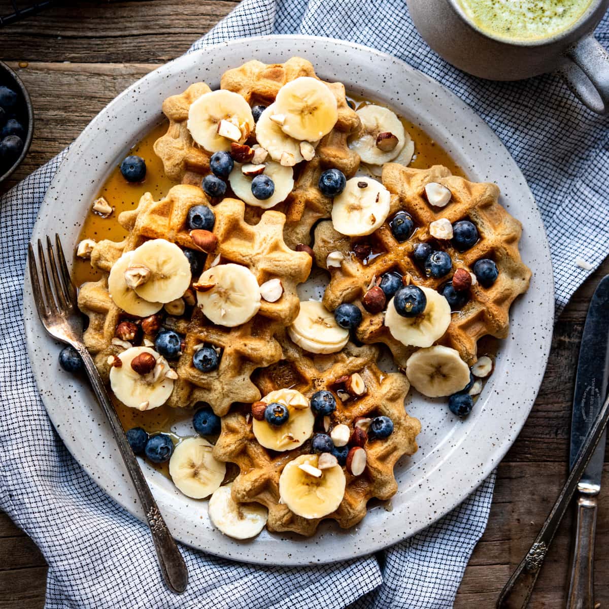 Crispy Gluten Free and Vegan Waffles | Crowded Kitchen