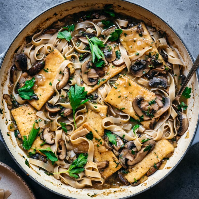 The BEST Vegan Tofu Marsala - Crowded Kitchen