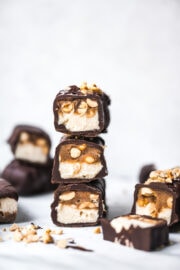 Homemade Snickers Bars (Vegan) - Crowded Kitchen