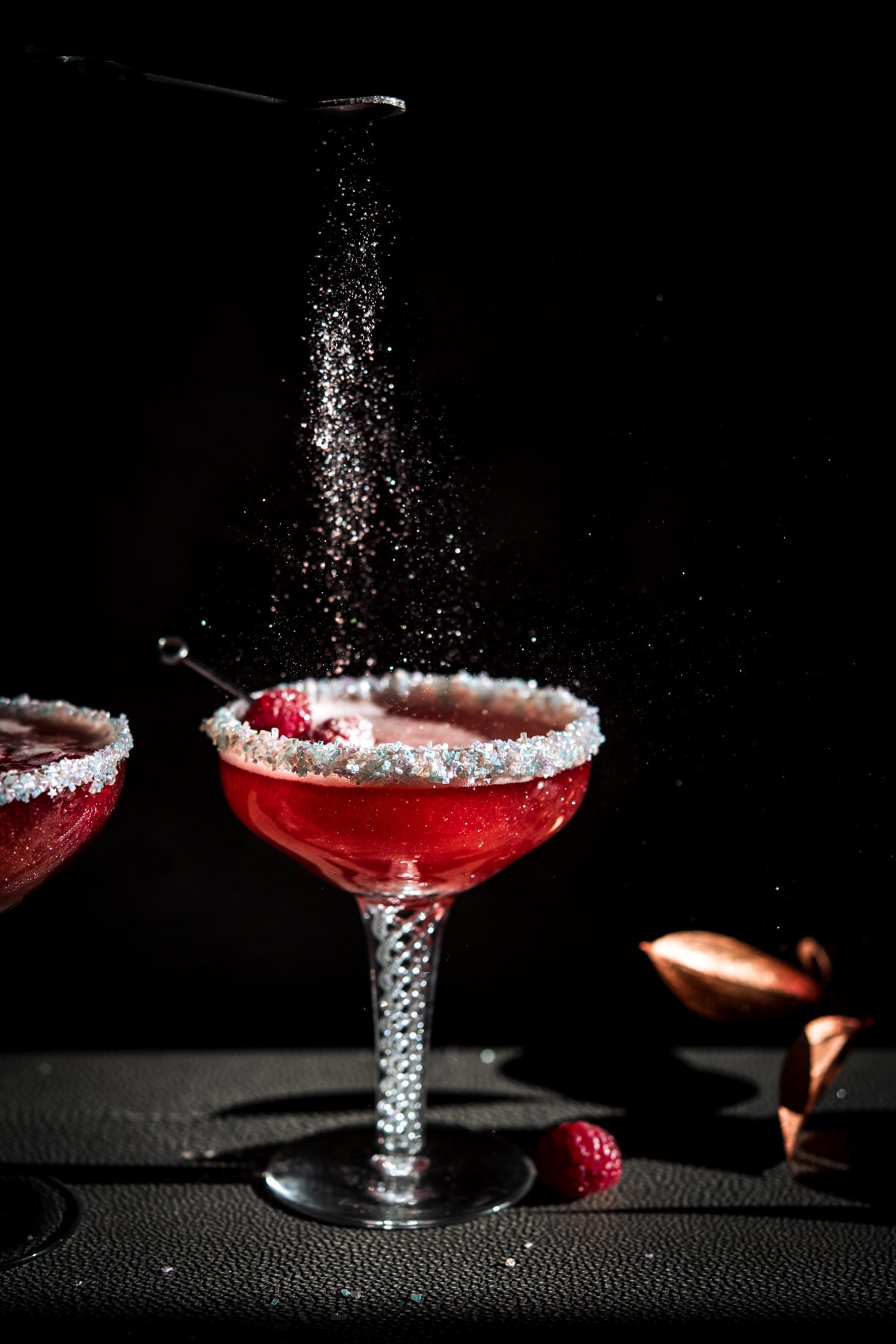 Santa Baby Cocktail (Raspberry Rosé Cocktail) - Crowded Kitchen