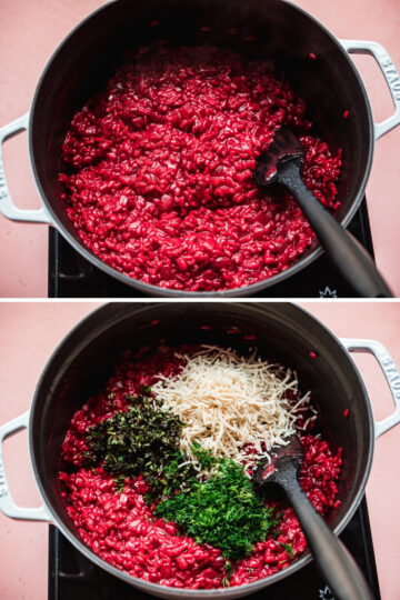 Vegan Beet Risotto - Crowded Kitchen