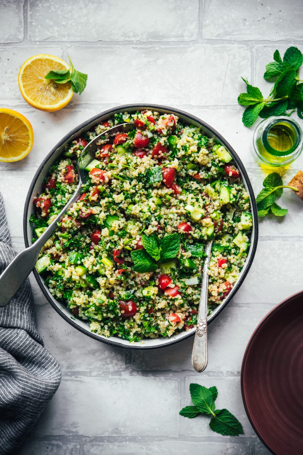 Vegan Quinoa Tabbouleh (Gluten Free) | Crowded Kitchen