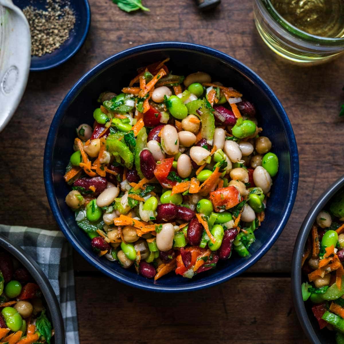 Four Bean Salad (Vegan) - Crowded Kitchen