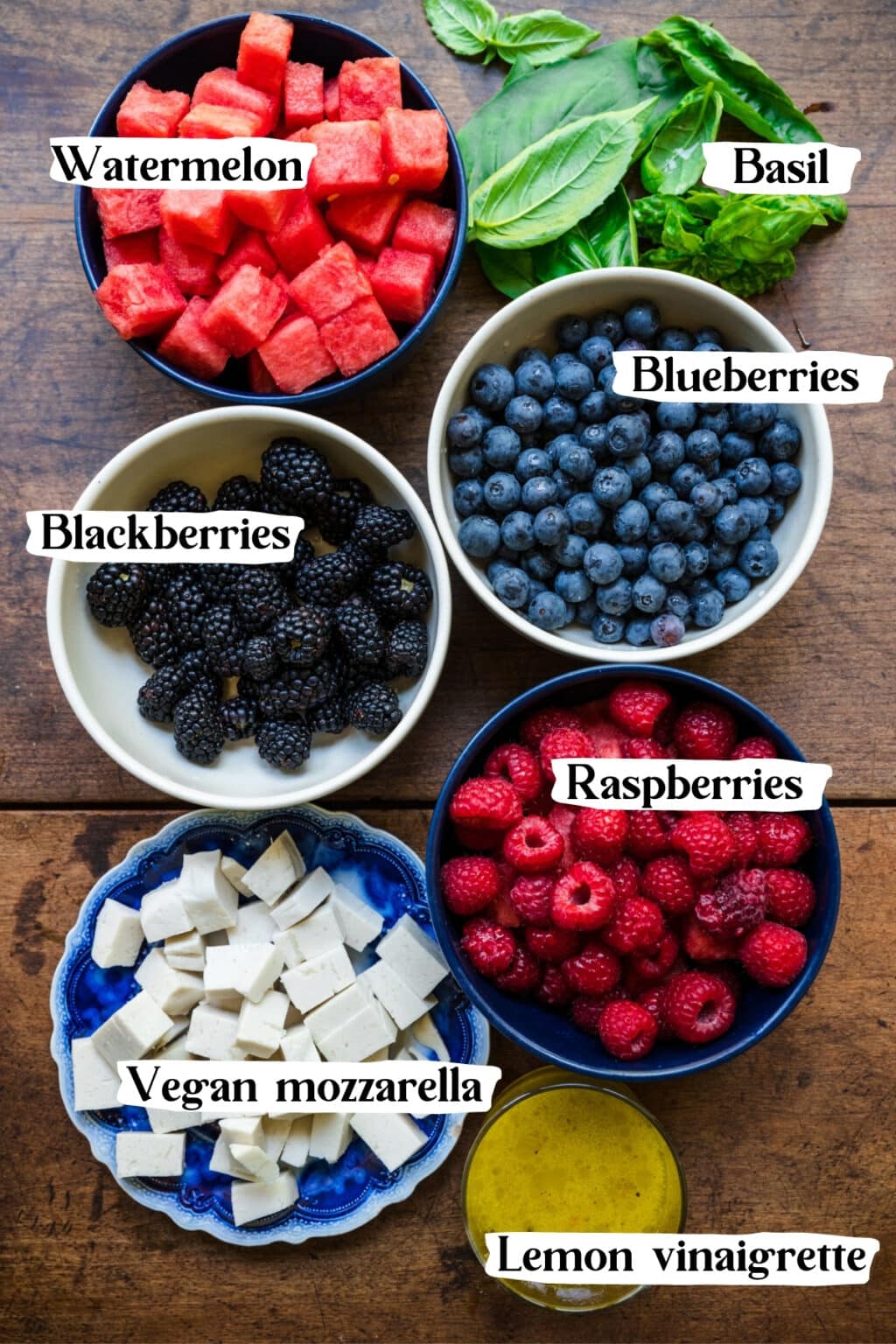 Watermelon Blueberry Salad - Crowded Kitchen