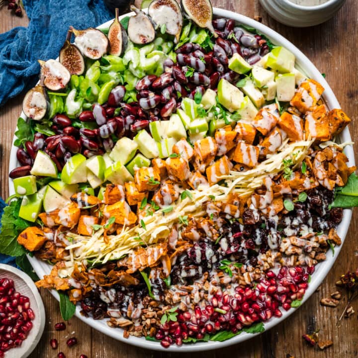 Vegan Fall Cobb Salad - Crowded Kitchen