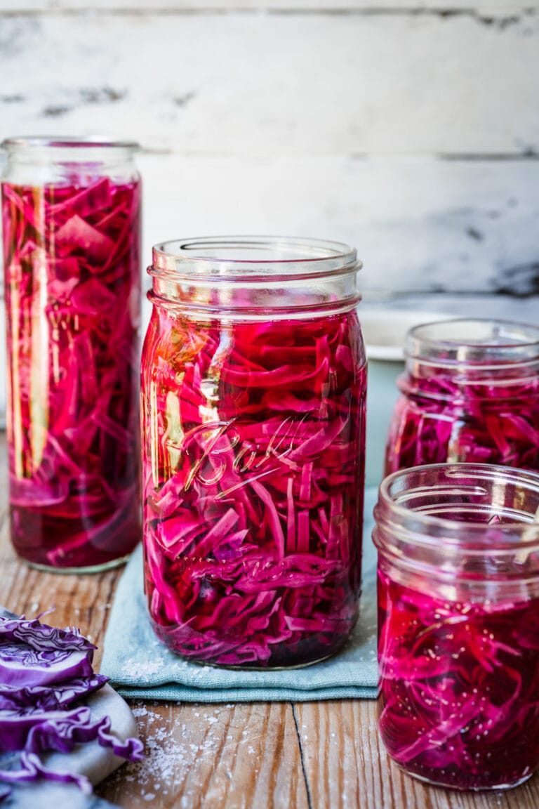 Quick Pickled Red Cabbage - Crowded Kitchen