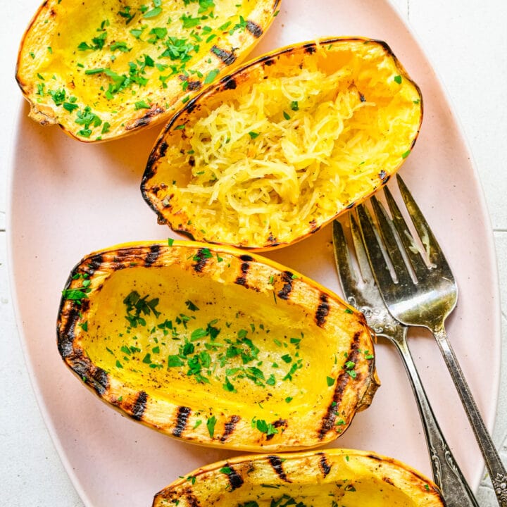 Grilled Spaghetti Squash - Crowded Kitchen
