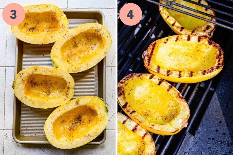 Grilled Spaghetti Squash - Crowded Kitchen