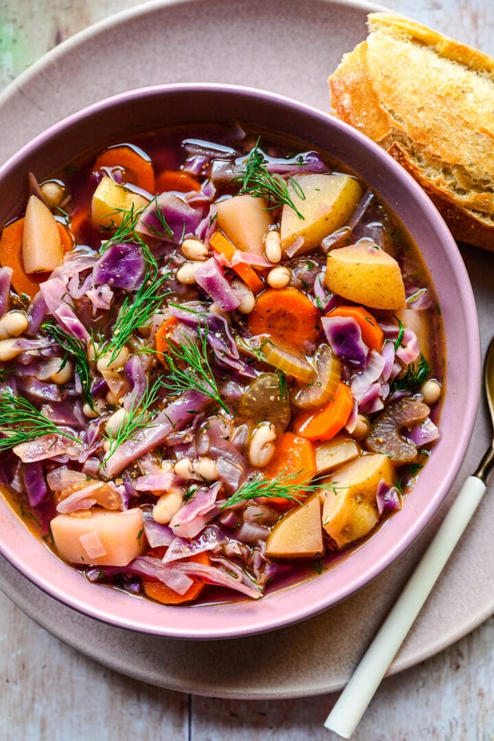 Red Cabbage Soup - Crowded Kitchen