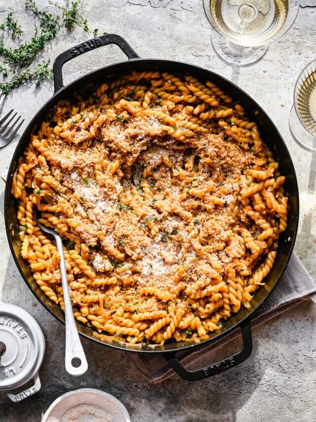 French Onion Pasta - Crowded Kitchen
