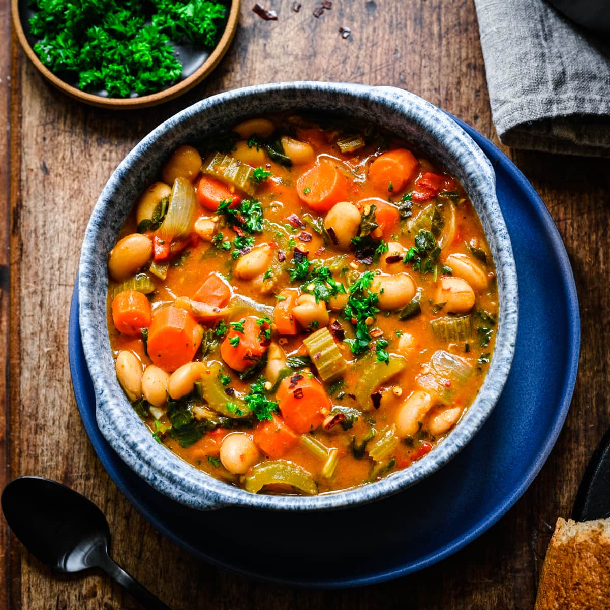 White Bean Tomato Stew (Vegan) | Crowded Kitchen