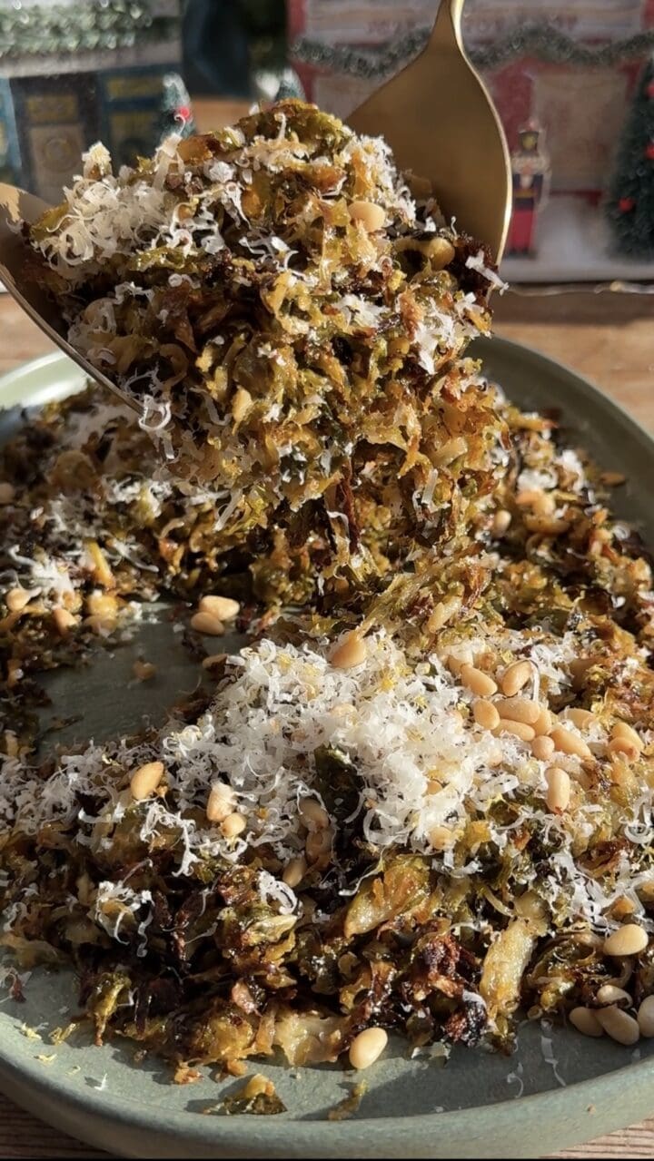 Roasted Shredded Brussels Sprouts - Crowded Kitchen
