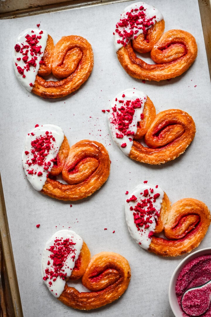 Raspberry Palmiers - Crowded Kitchen