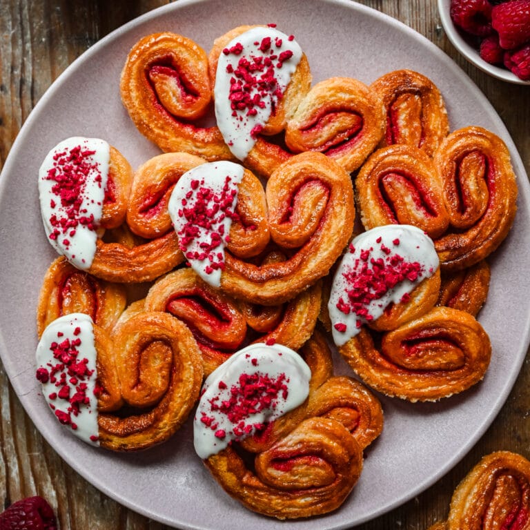 Raspberry Palmiers - Crowded Kitchen