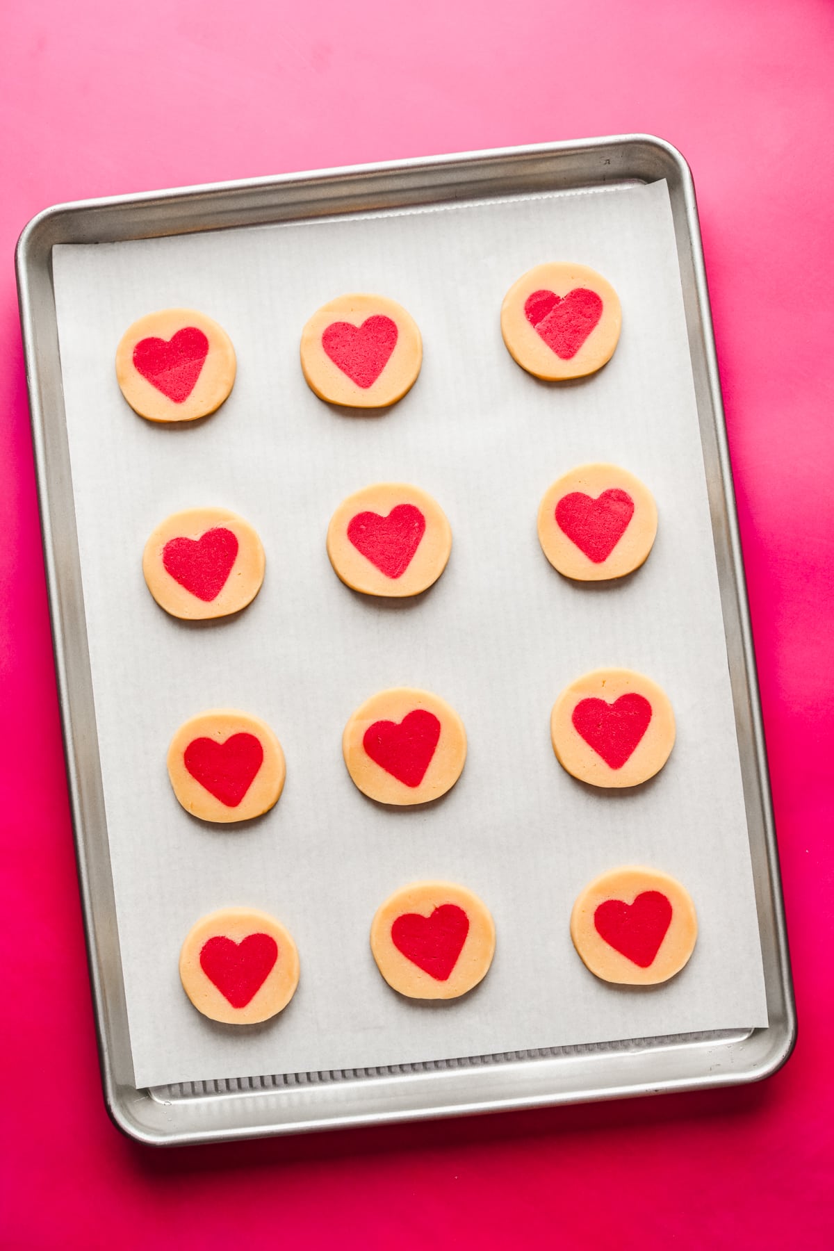 Slice and Bake Heart Cookies - Crowded Kitchen