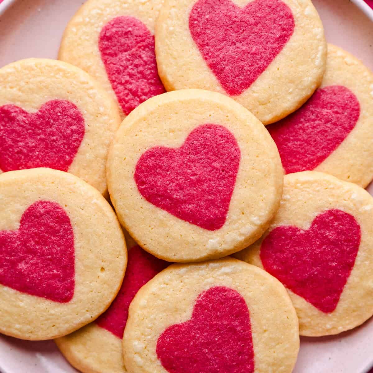 Slice and Bake Heart Cookies - Crowded Kitchen