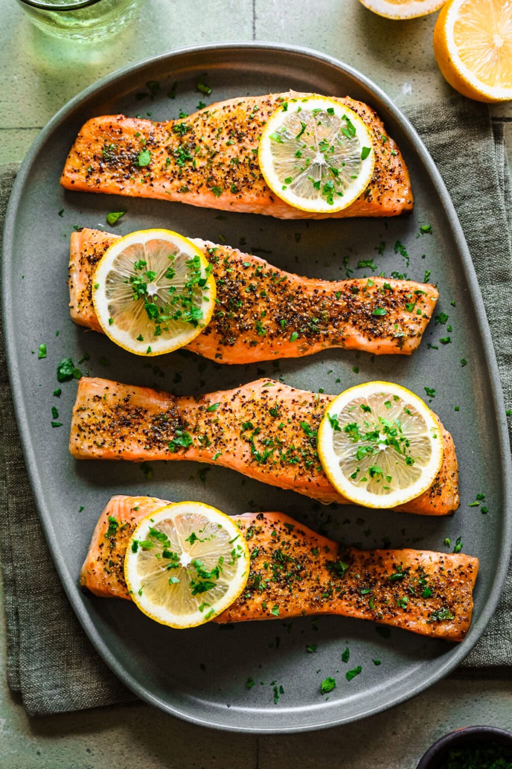Baked Lemon Pepper Salmon Recipe - Crowded Kitchen