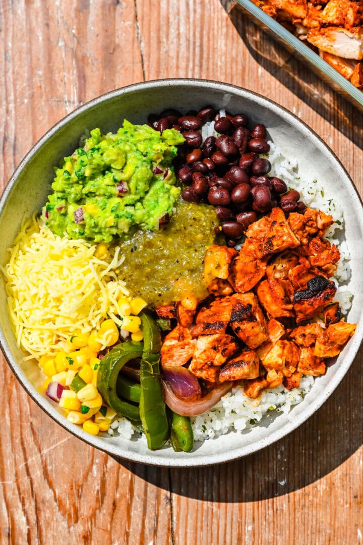 Homemade Chicken Burrito Bowls - Crowded Kitchen
