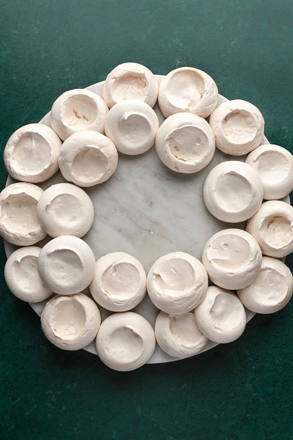 Meringue Christmas Wreath - Crowded Kitchen