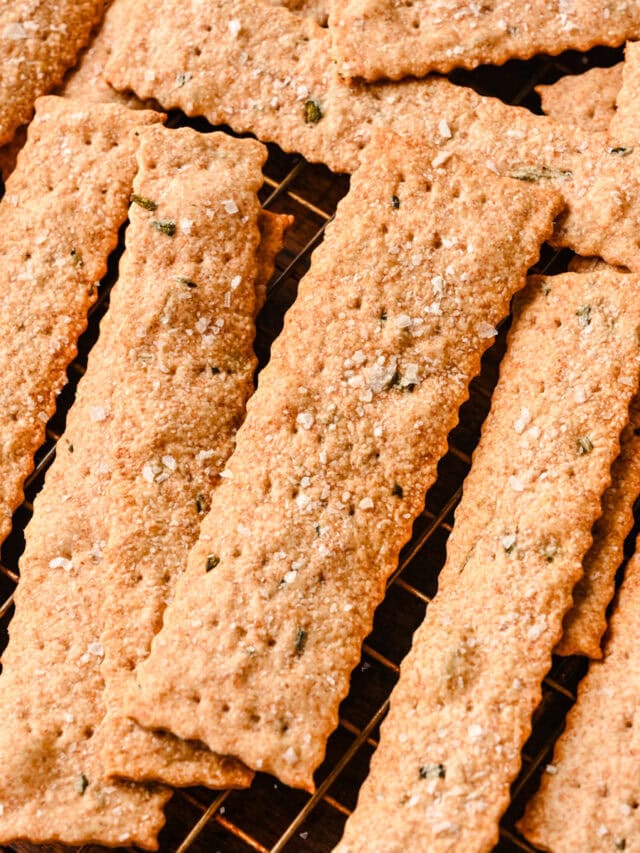 White Cheddar Spritz Crackers - Crowded Kitchen