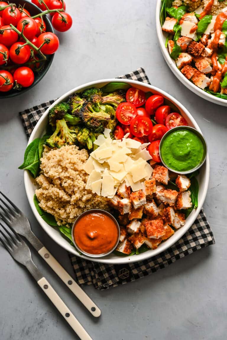 Chicken Pesto Parm Bowl (Sweetgreen Dupe) - Crowded Kitchen