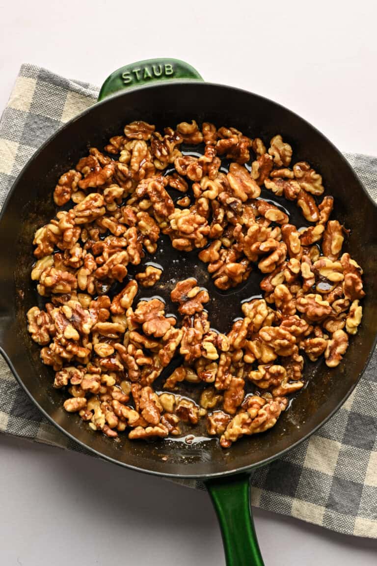 Quick and Easy Candied Walnuts (10 Minute Recipe) - Crowded Kitchen