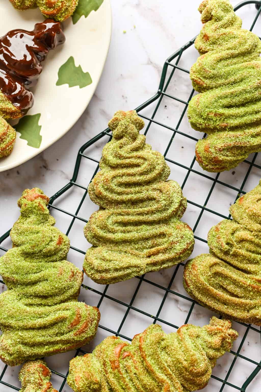 Christmas Tree Churros - Crowded Kitchen