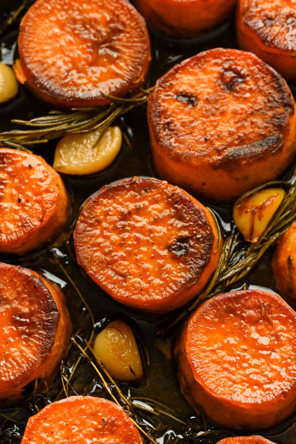 Fondant Sweet Potatoes (with Brown Sugar Bourbon Pecan Sauce) - Crowded ...