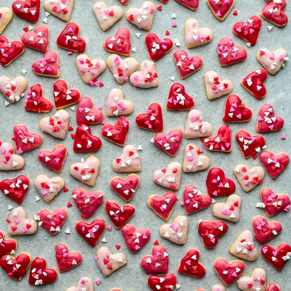 Mini Heart Sugar Cookies - Crowded Kitchen