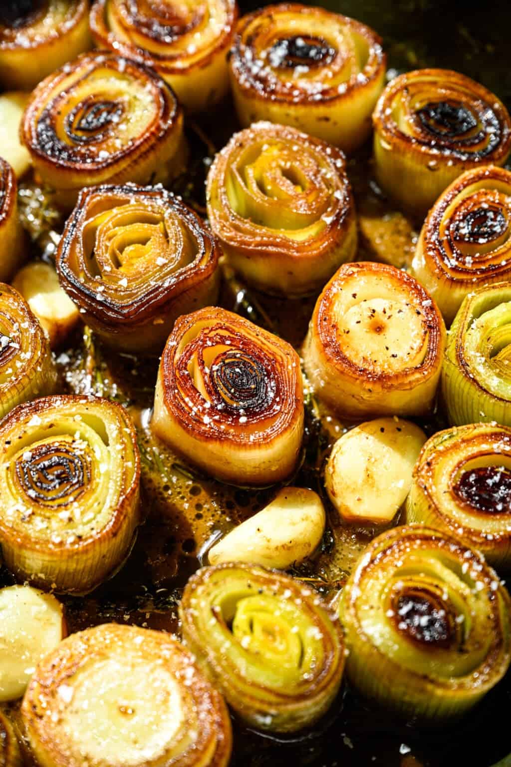 Fondant Leeks - Crowded Kitchen