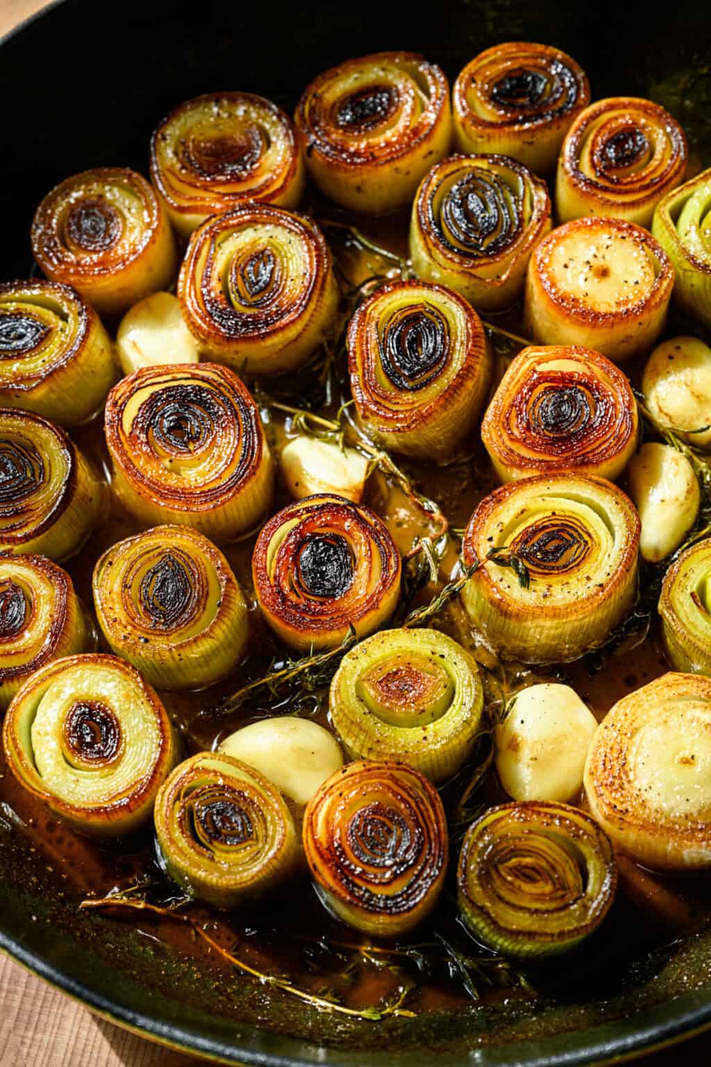 Fondant Leeks - Crowded Kitchen