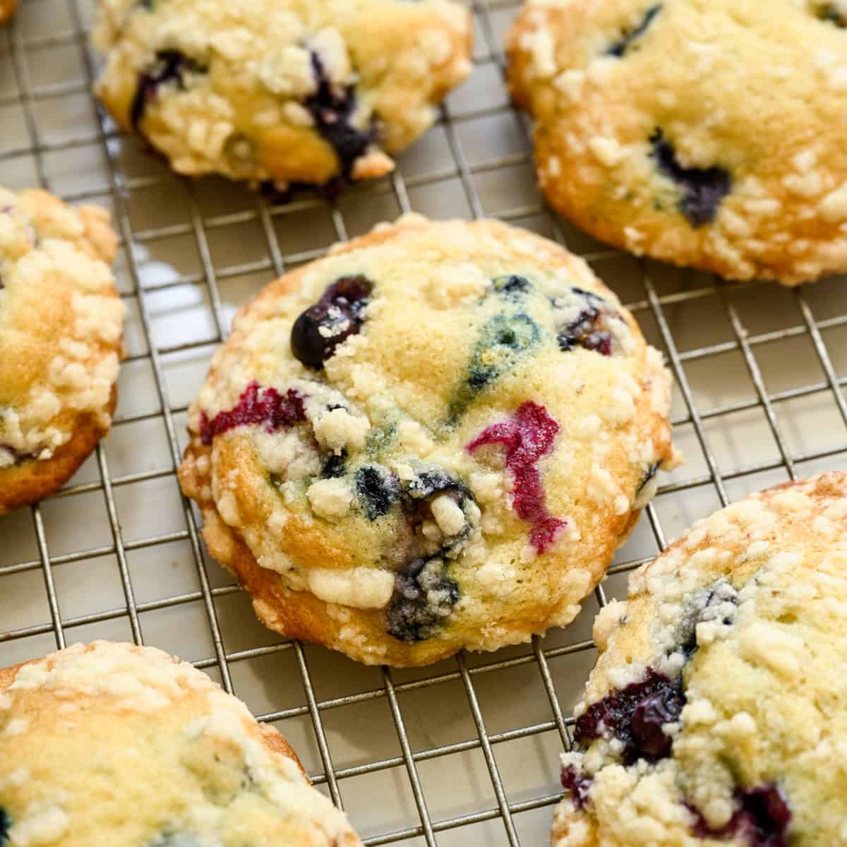 Blueberry Muffin Tops - Crowded Kitchen