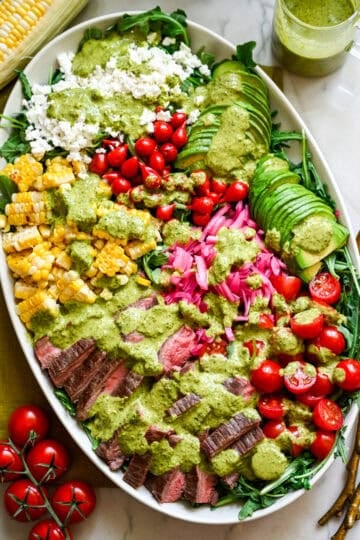 Chimichurri Steak Salad - Crowded Kitchen