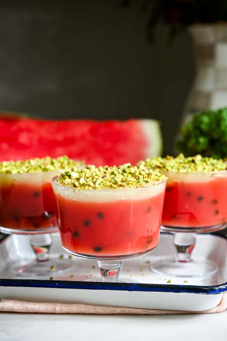 Watermelon Pudding (Gelo di Melone) - Crowded Kitchen